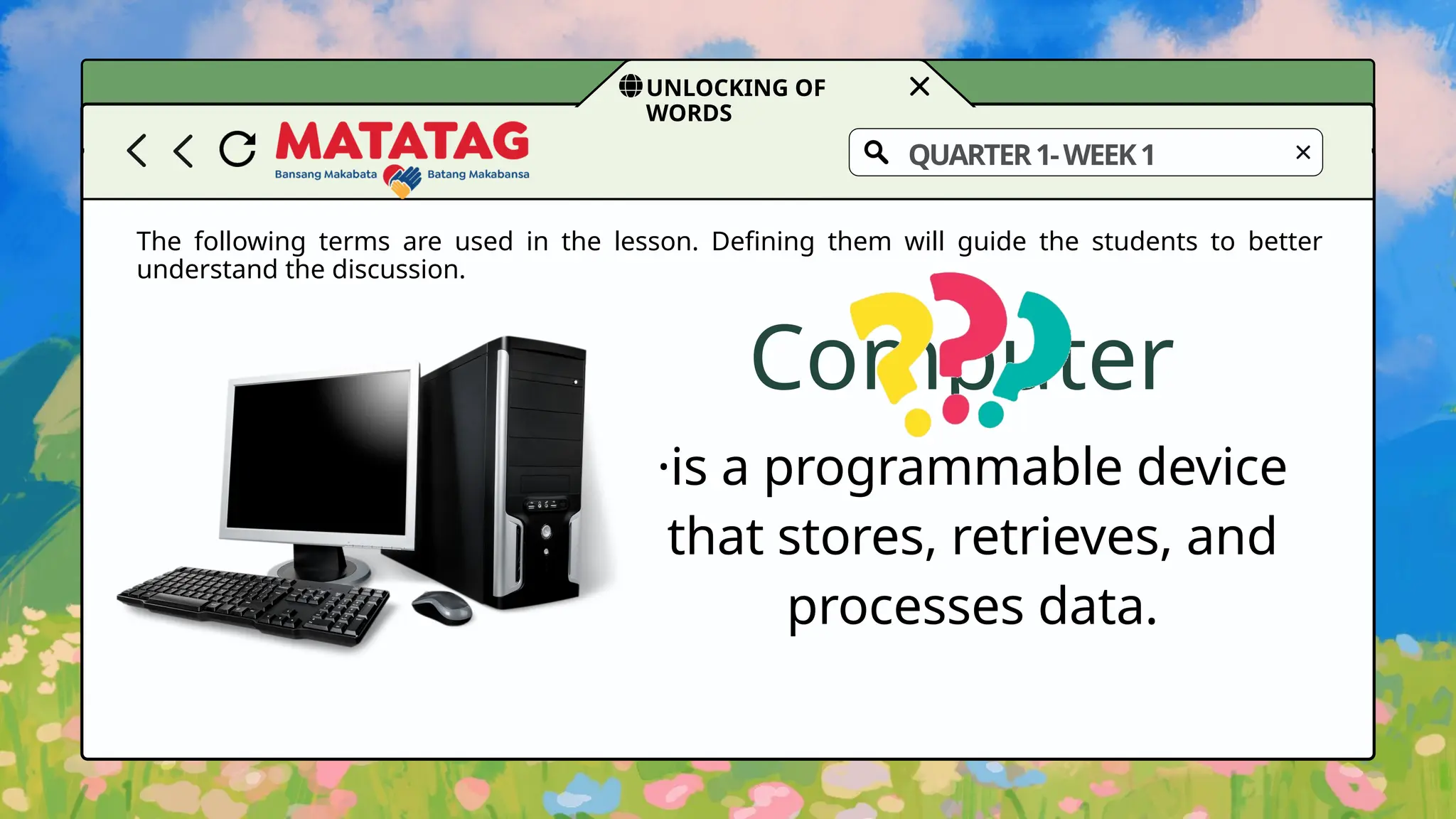 Q1W1D1 Exploring Tools and Equipment in ICT.pptx