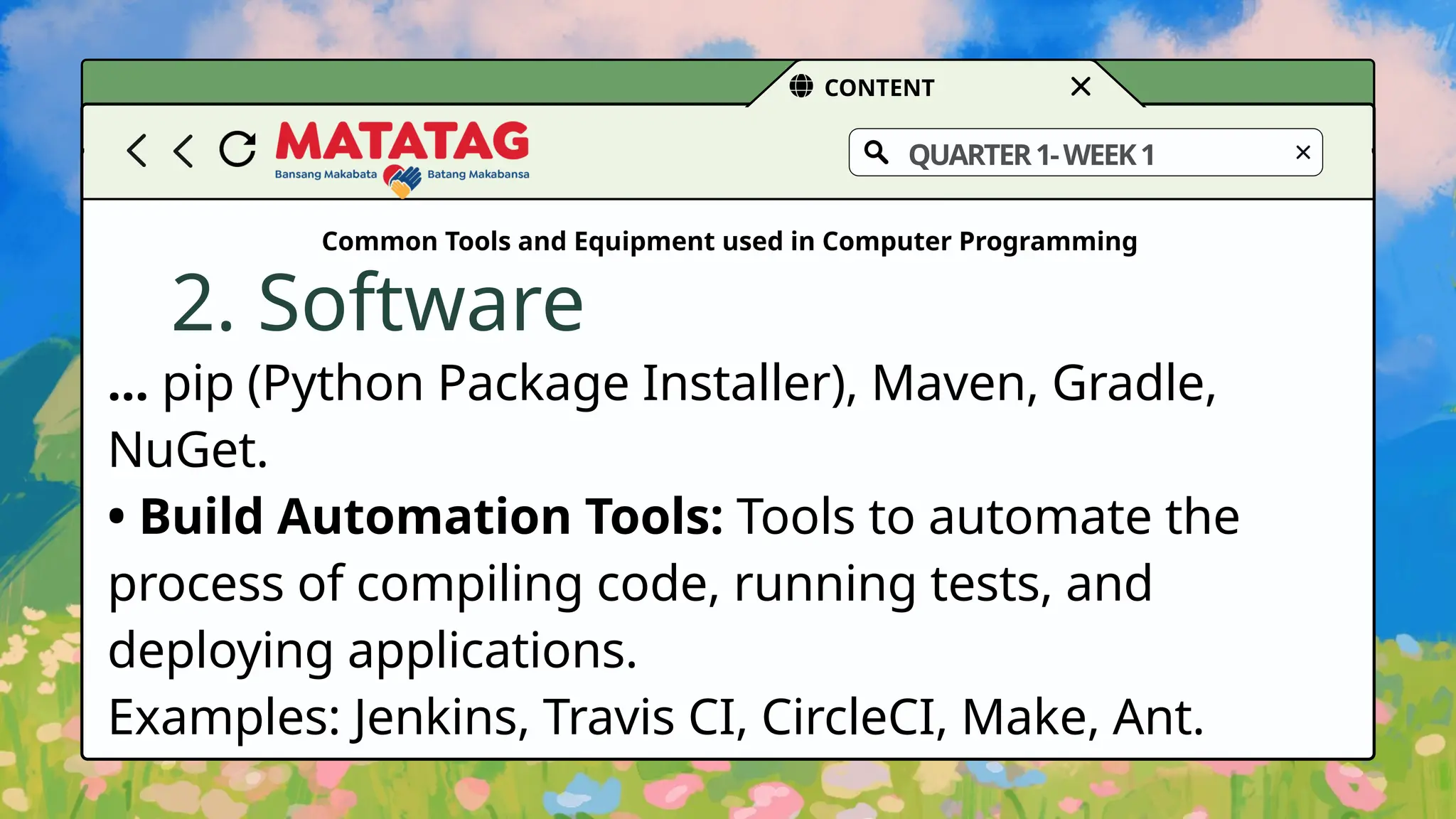 Q1W1D1 Exploring Tools and Equipment in ICT.pptx