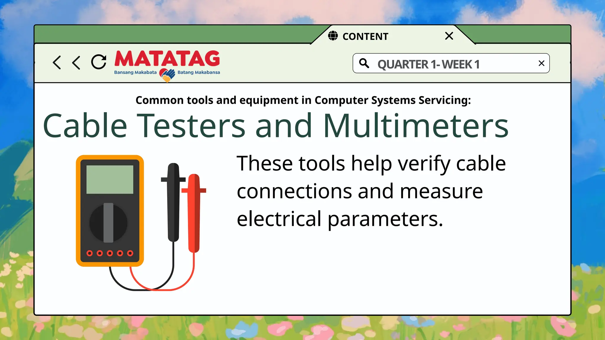 Q1W1D1 Exploring Tools and Equipment in ICT.pptx