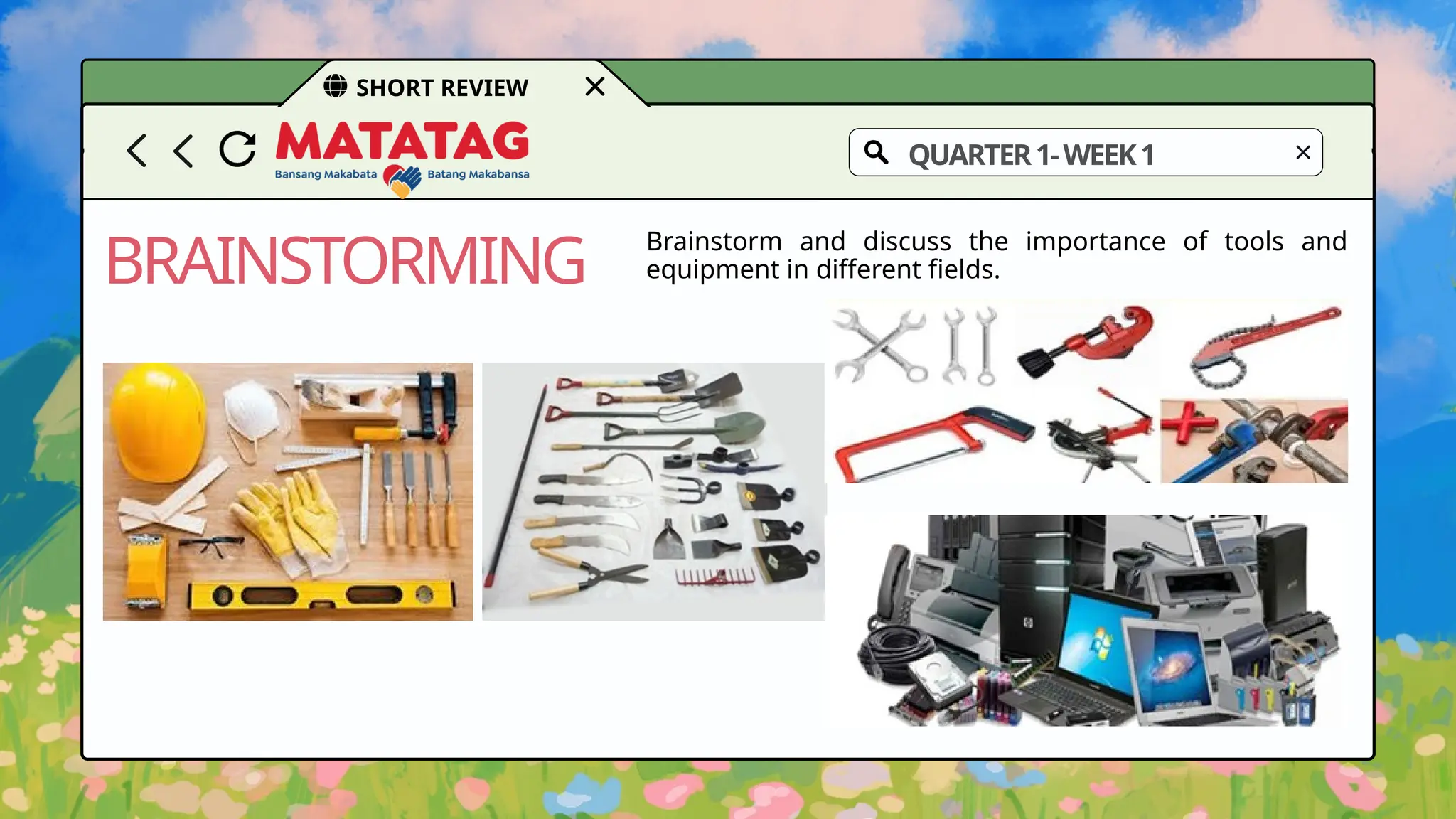 Q1W1D1 Exploring Tools and Equipment in ICT.pptx