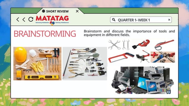 Q1W1D1 Exploring Tools and Equipment in ICT.pptx