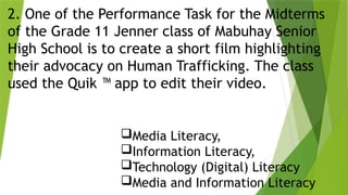 Media and information literacy - Social Media | PPTX
