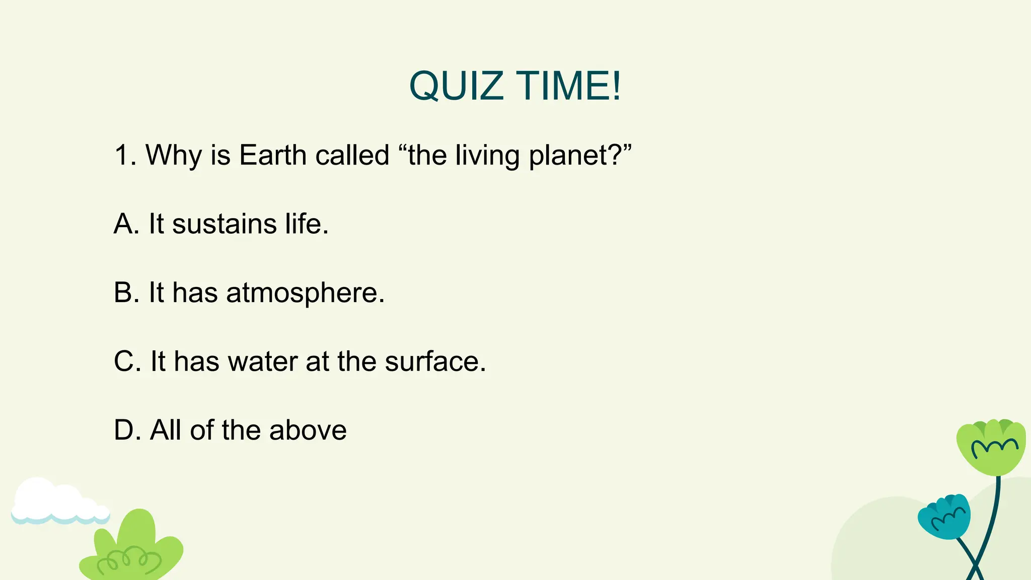LESSON 1: UNIQUENESS OF THE EARTH (EARTH & LIFE SCIENCE) | PPTX