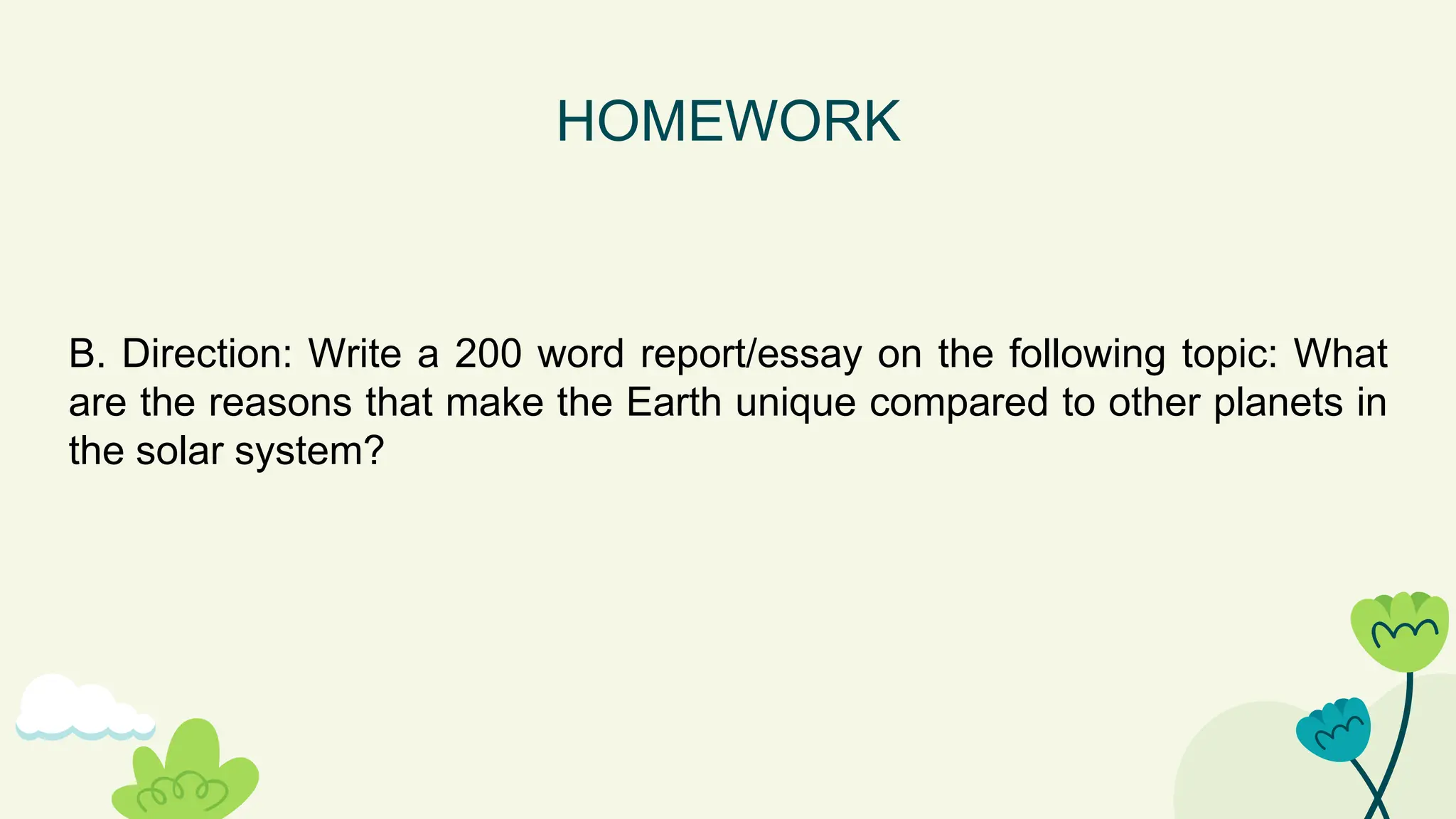 LESSON 1: UNIQUENESS OF THE EARTH (EARTH & LIFE SCIENCE) | PPTX