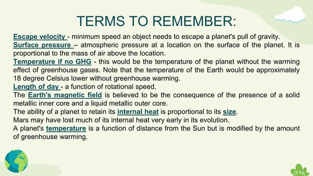 LESSON 1: UNIQUENESS OF THE EARTH (EARTH & LIFE SCIENCE) | PPTX