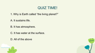LESSON 1: UNIQUENESS OF THE EARTH (EARTH & LIFE SCIENCE) | PPTX