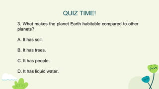 LESSON 1: UNIQUENESS OF THE EARTH (EARTH & LIFE SCIENCE) | PPTX