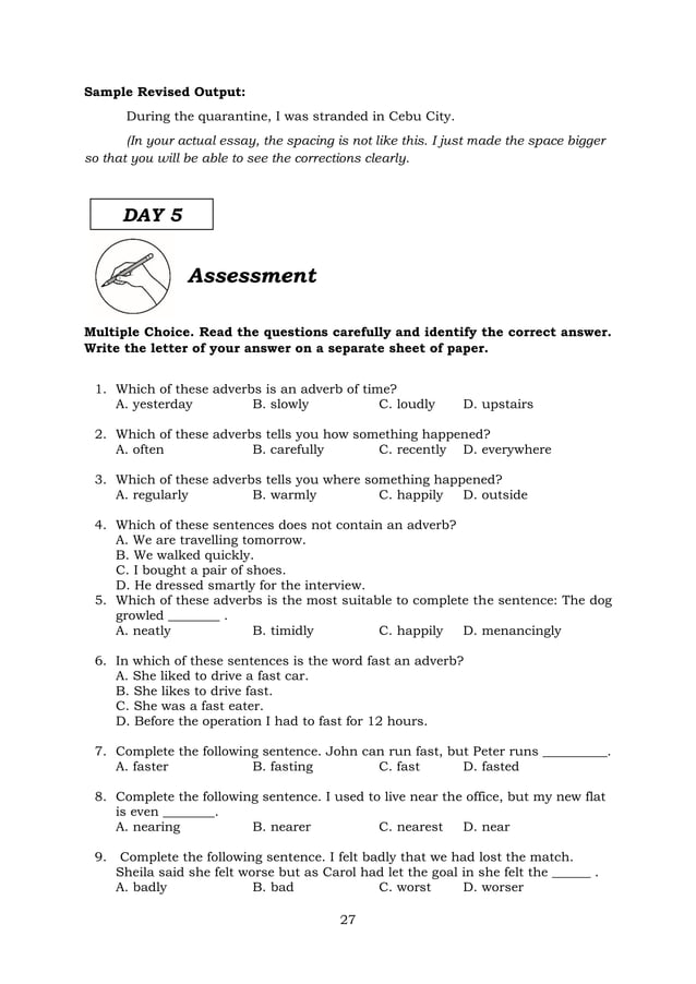 English 9 - Quarter1 - Week1 Module 1.pdf | Educational Assessment ...