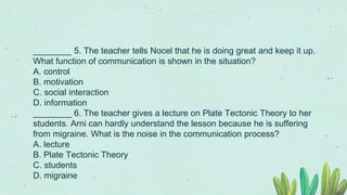 Q1 W1 Oral Comm NATURE, FUNCTION and PROCESS of COMMUNICATION.pptx