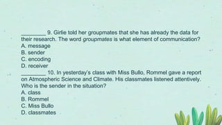 Q1 W1 Oral Comm NATURE, FUNCTION and PROCESS of COMMUNICATION.pptx