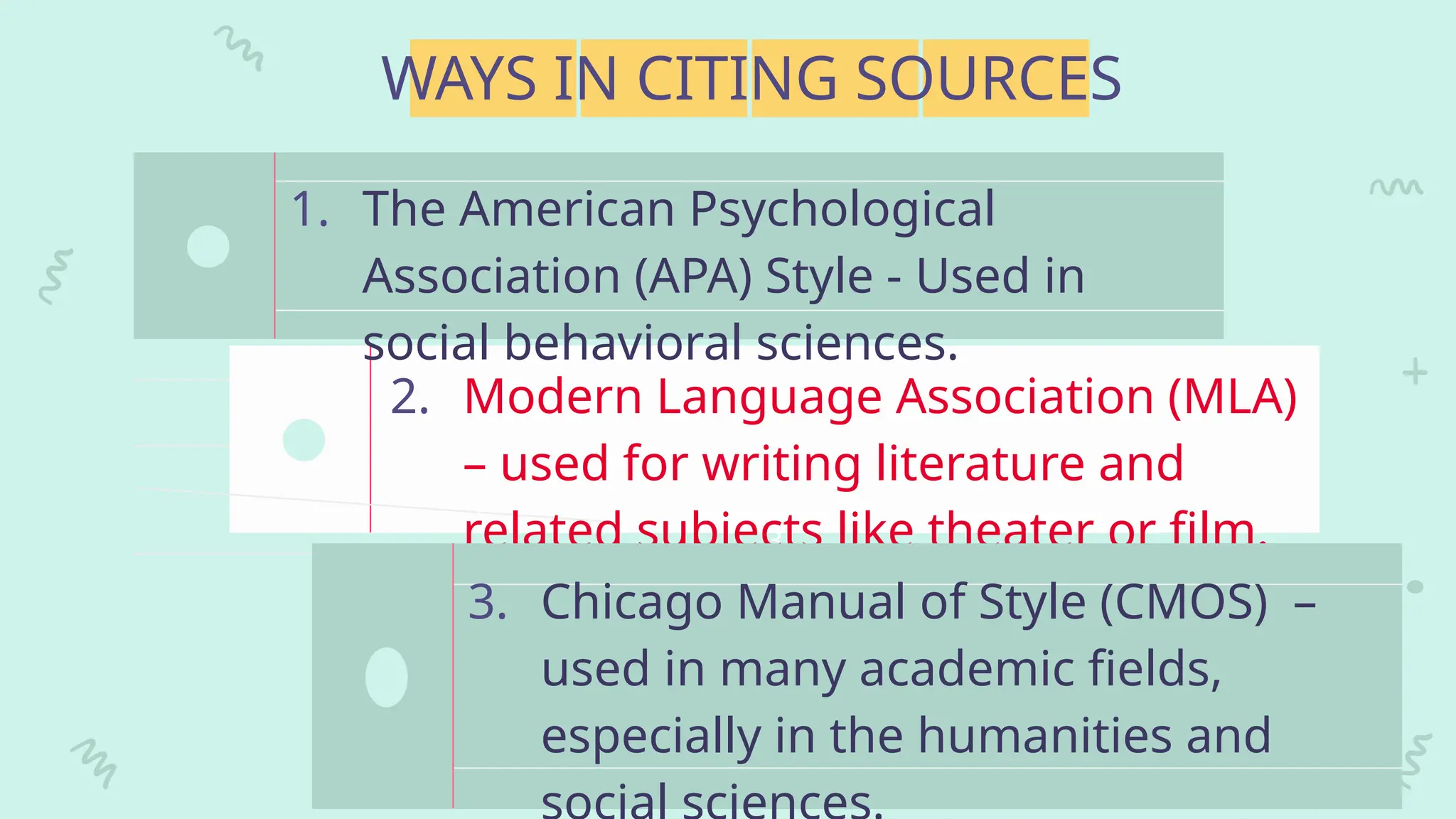 use conventions in citing sources power point presentation | PPTX