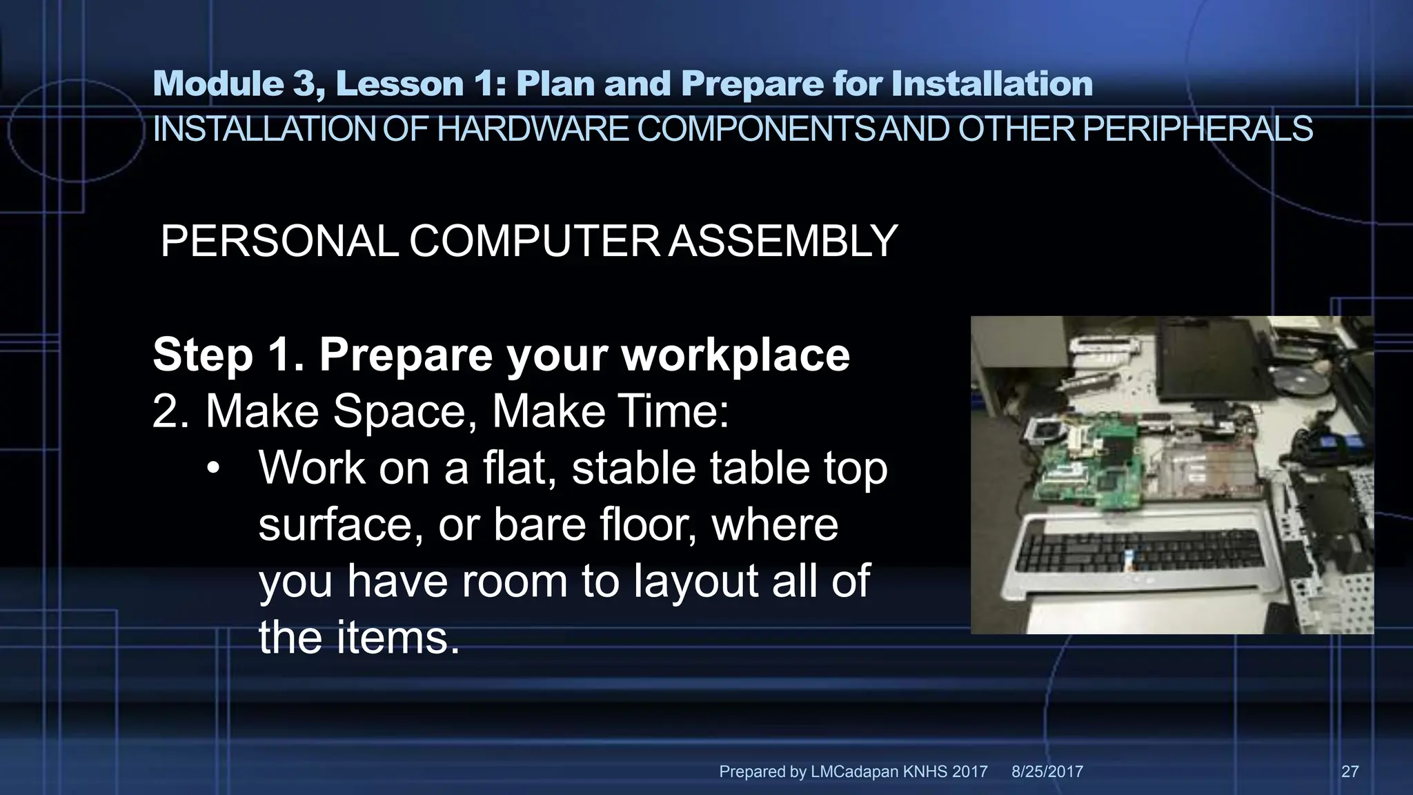 Q1_W4_Assembling Mothertboard & System Unit.pptx | Computing | Technology & Computing