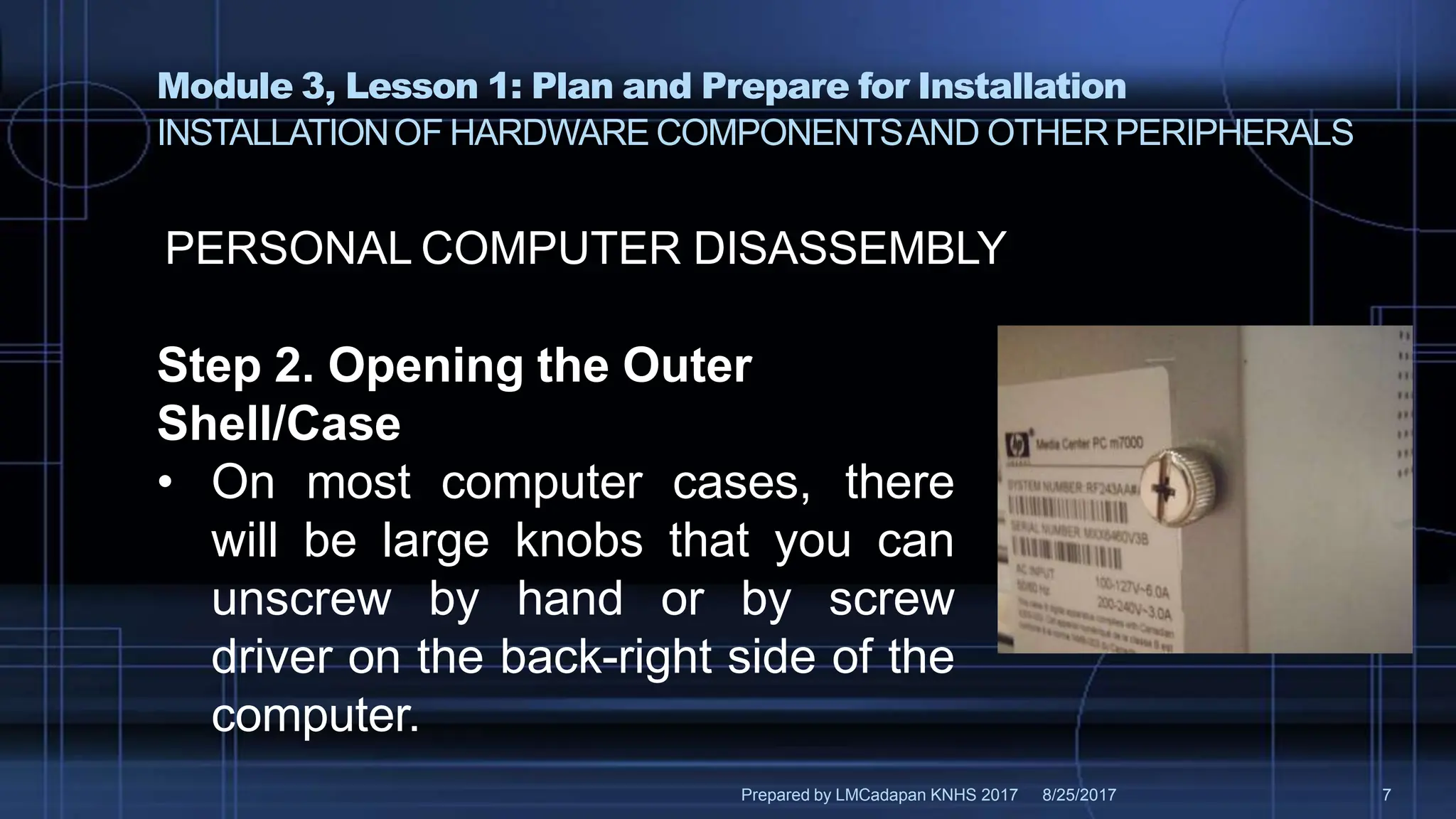 Q1_W4_Assembling Mothertboard & System Unit.pptx | Computing | Technology & Computing