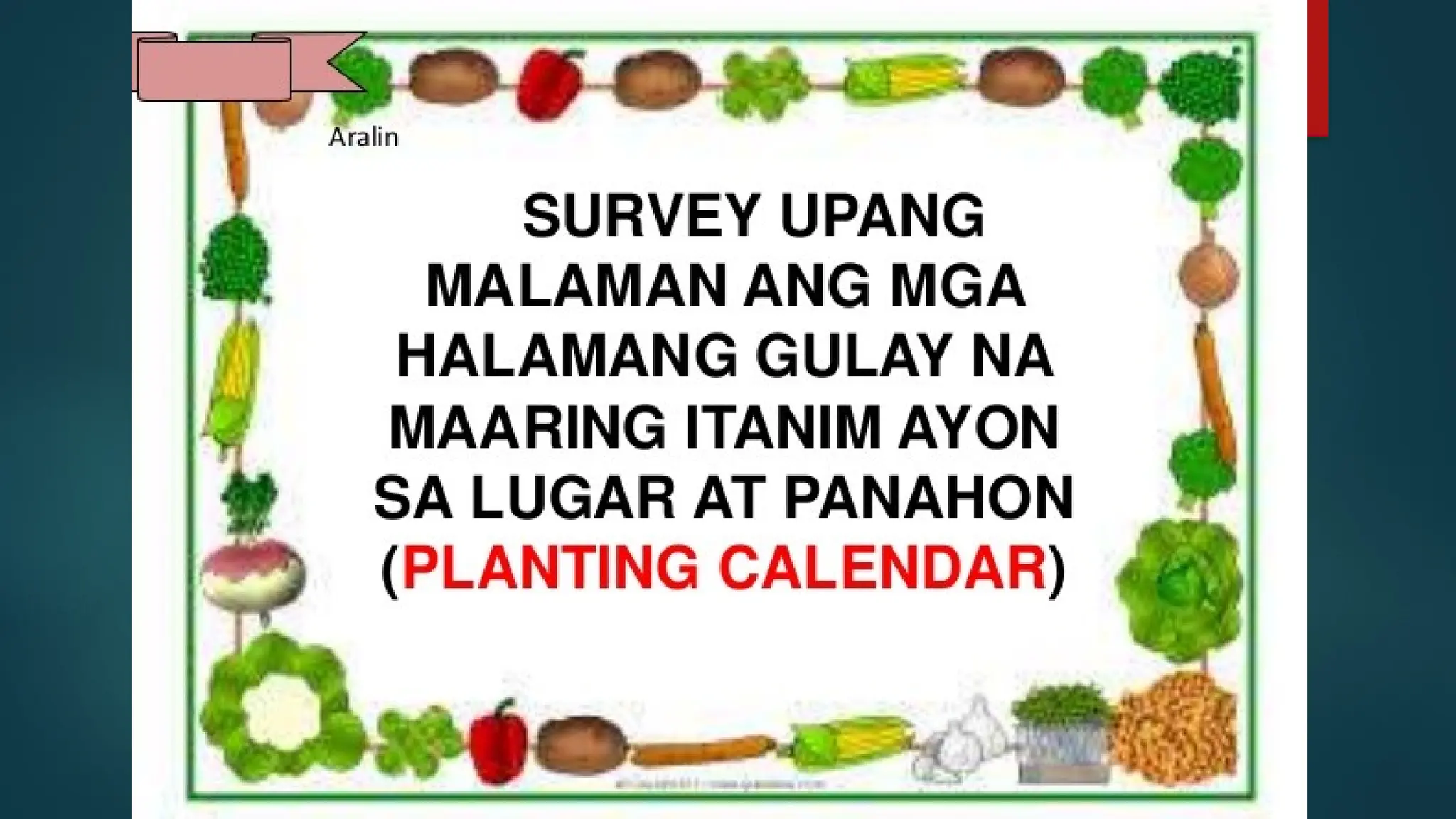 kalendaryo ng pagtatanim epp 5 agriculture | PPTX