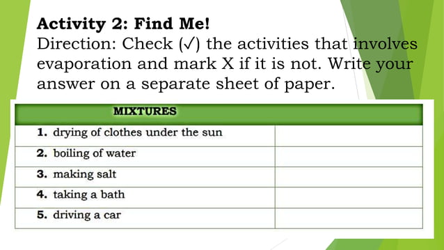 Q1 W7 EVAPORATION.pptx | Chemistry | Science
