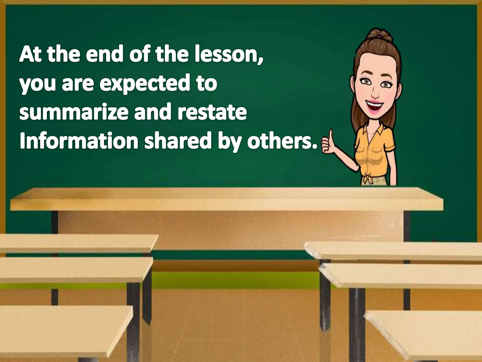 Summarizing and Restating Information Shared by Others | PPTX