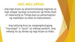 Ang Kabihasnang Indus na umusbong saTimog Asya | PPTX