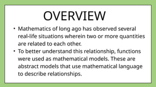 GENERAL MATHEMATICS FUNCTIONS VERSUS RELATIONS | PPTX