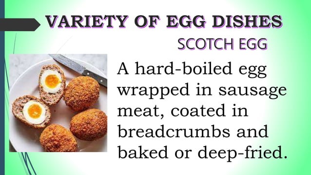 Q1_WEEK 2-3_L02 PREPARE AND COOK EGG DISHES.pptx | Desserts and Baking | Food & Drink