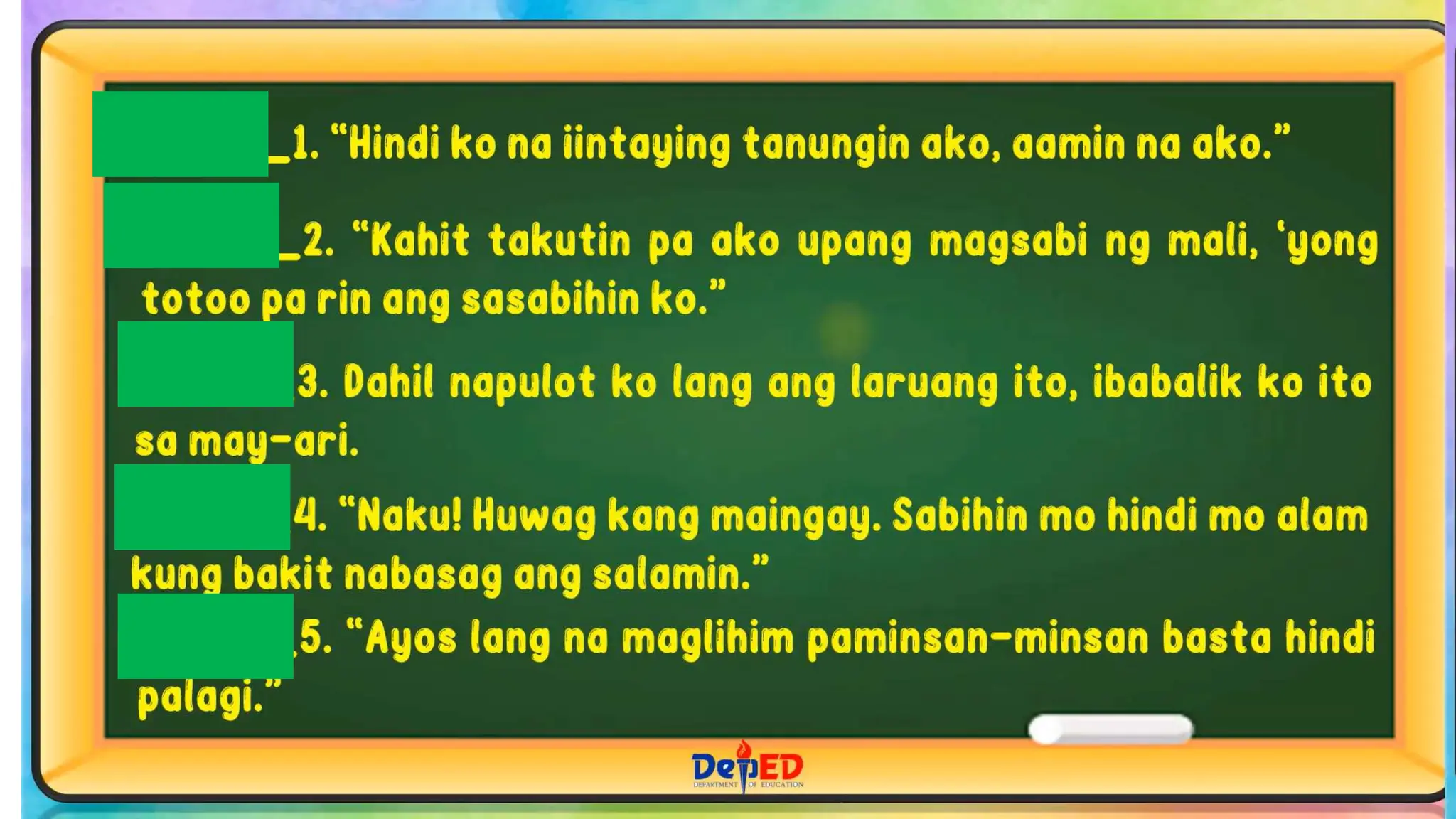 esp 4 quarter 1 week 1 pagsasabi ng katotohanan | PPTX