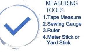 Q1 wk1 d1 classification of sewing tools and materials | PPTX