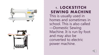 Q1 wk1 d2 types of sewing machines | PPTX