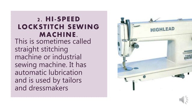 Q1 wk1 d2 types of sewing machines | PPT