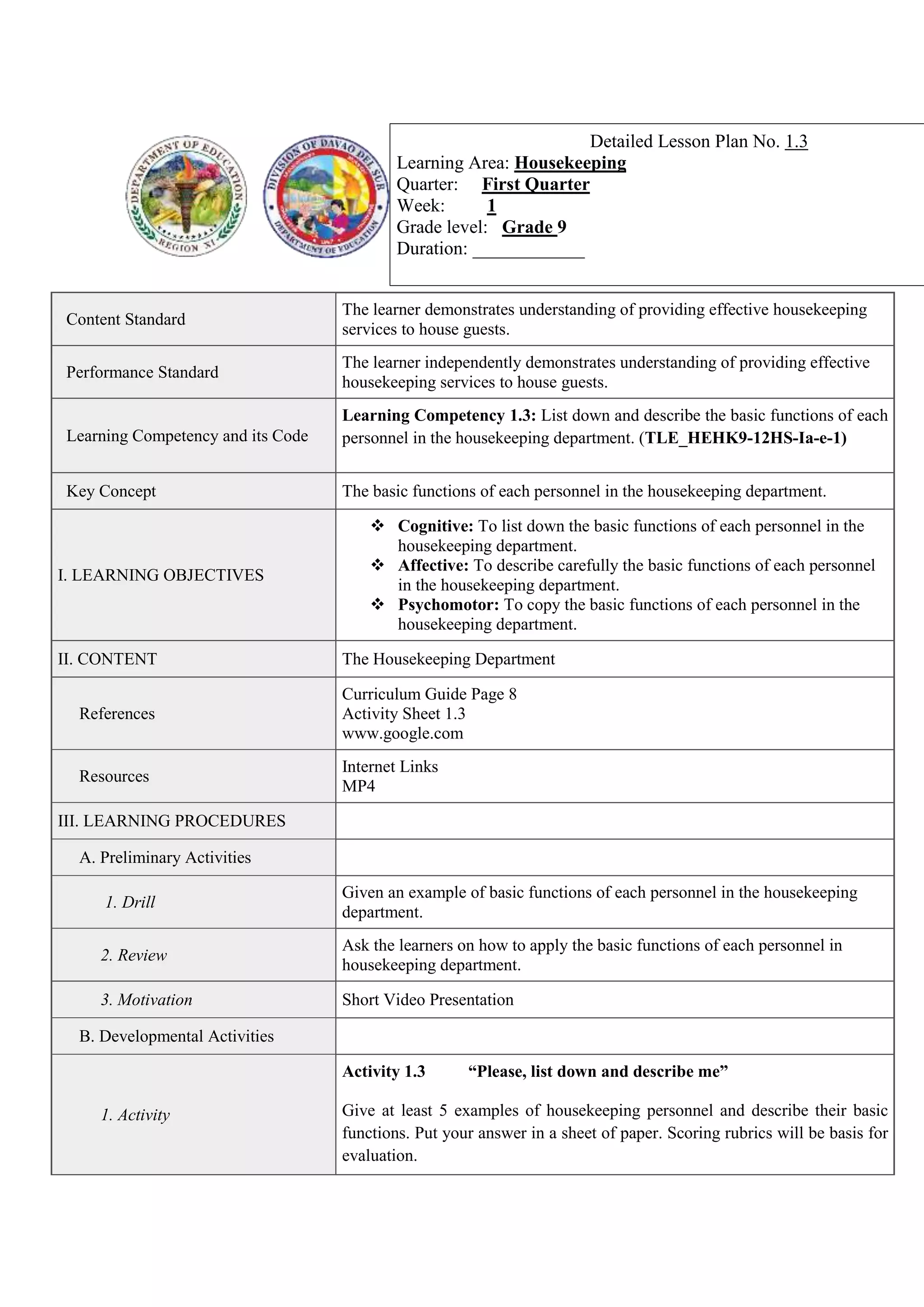 Q1 Wk1 DLP- Housekeeping.docx