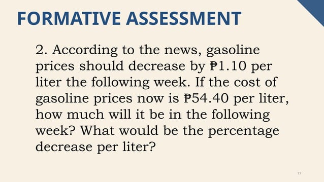 Q1 percentage increase and decrease.pptx | Gasoline Prices | Economy
