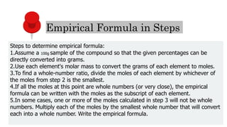 Q1_WK5_L7_Molecular and Empirical Formula.pptx | Chemistry | Science