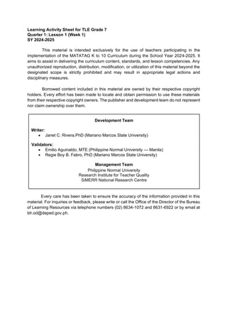 MATATAG CURR _Q1_WS_TLE 7_Lesson 1_Week 1.pdf