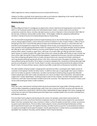 Carrefour's entry in UAE and marketing strategy | DOCX | Malls ...