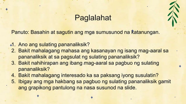 Q2. A11. PANANALIKSIK (MGA HAKBANG SA PAGBUO NG SULATING PANANALIKSIK.pptx