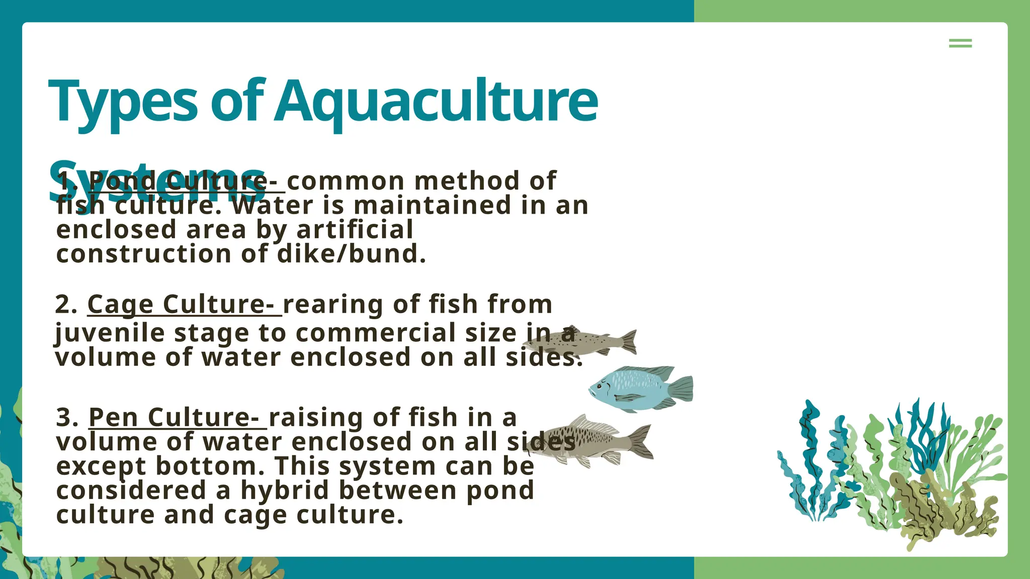 Agri-Fishery Arts - Aquaculture (Week 1) | PPTX
