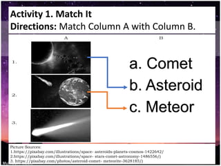 q2-comets-CO.ppt second quarter science 8 | PPT