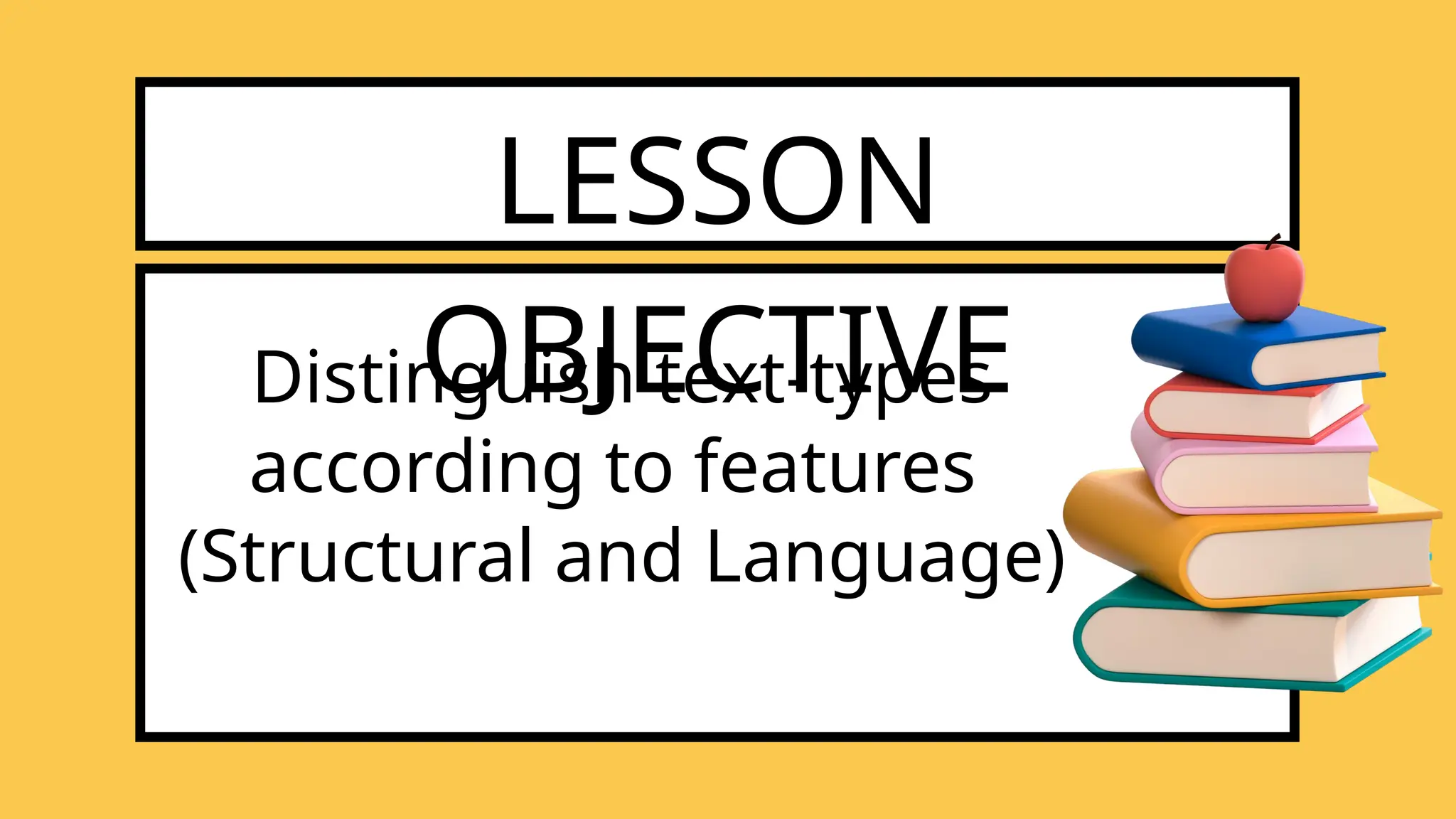 Identifying the purpose, key structure and language features of various ...