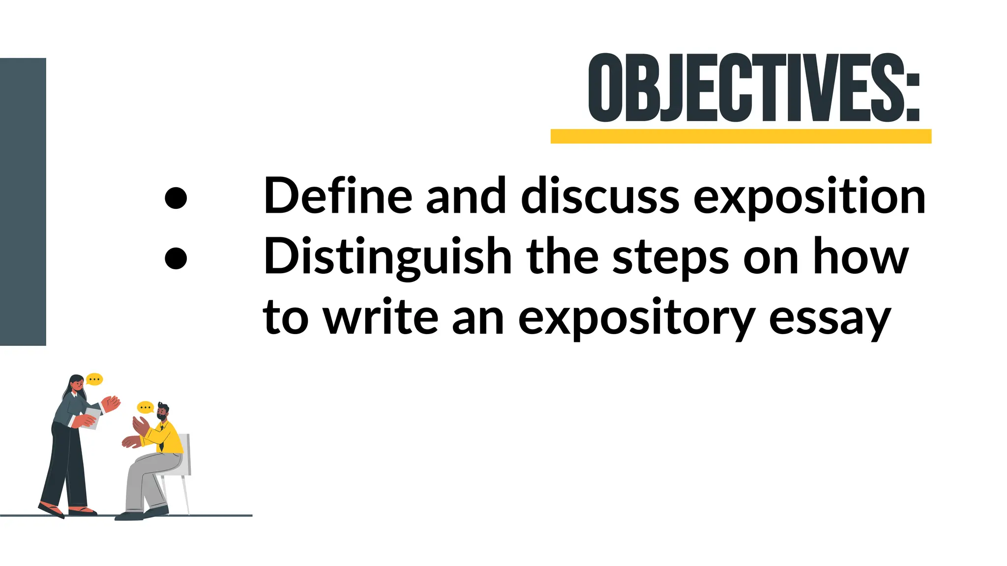 Write an exposition or discussion on a familiar issue | PPTX