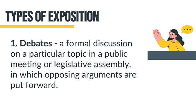 Write an exposition or discussion on a familiar issue | PPTX