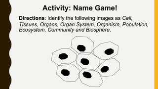 Q2 l6-levels of biological organization | PPTX