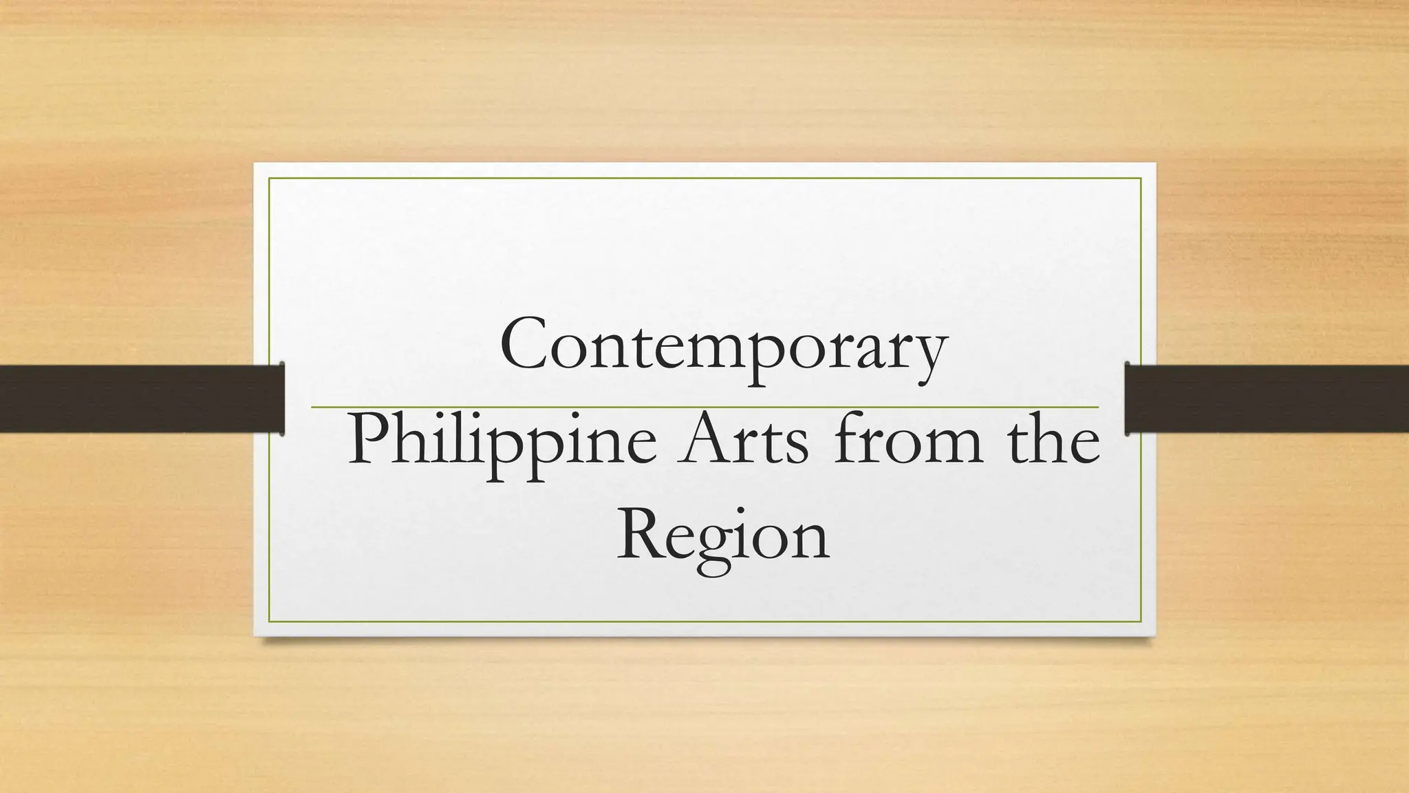 Q2 Lesson 1 1 Pptx Various Contemporary Art Forms Ppt