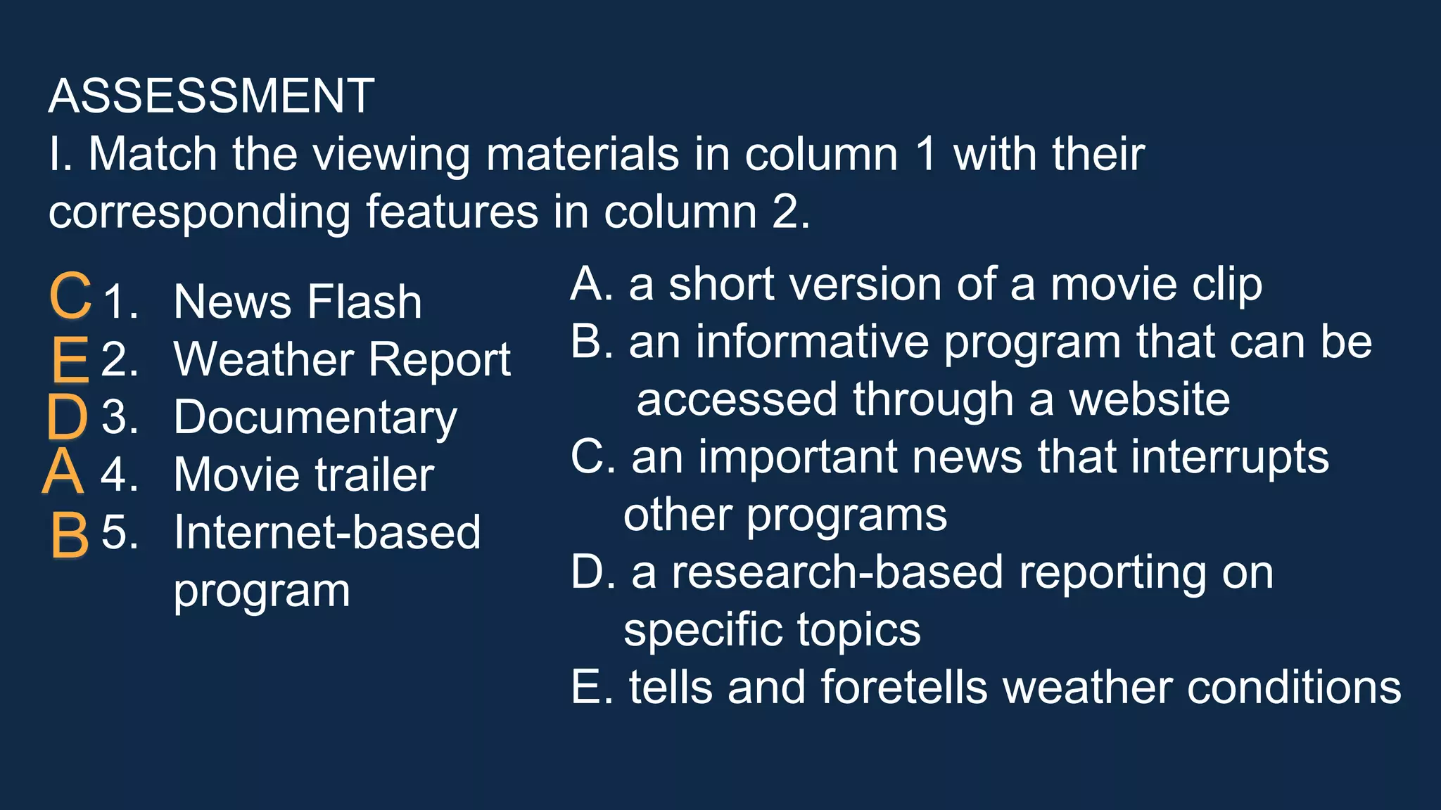 Q2-Lesson 2-Genres of Viewing Materials.pptx