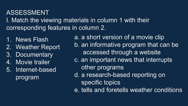 Q2-Lesson 2-Genres of Viewing Materials.pptx | Factual | Genres