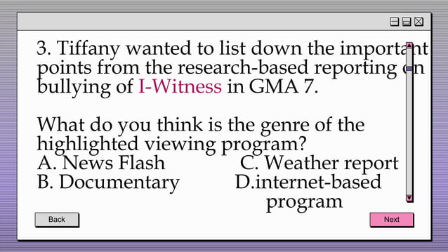 Q2-Lesson 2-Genres of Viewing Materials.pptx | Factual | Genres