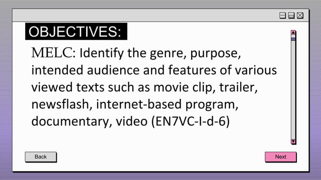 Q2-Lesson 2-Genres of Viewing Materials.pptx | Factual | Genres