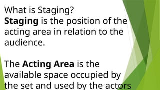 Exploring Different Staging Modalities Vis-À-Vis Envisioning the Script ...