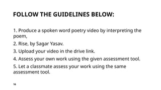 Q2 - M4 - Self and Peer Assessment of Creative Adaptation of a Literary ...