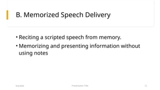 Q2 - M5 - Modes of Delivery of Speech.pptx