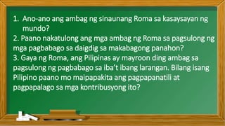 Q2-kONTRIBUSYON NG KABIHASNANG rOMANO.pptx