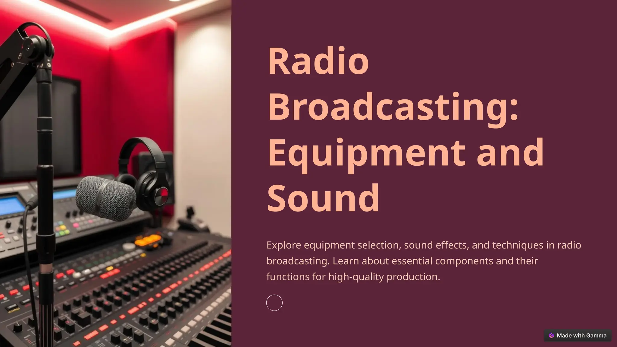 Q2-Radio-Broadcasting-Equipment-and-Sound.pptx