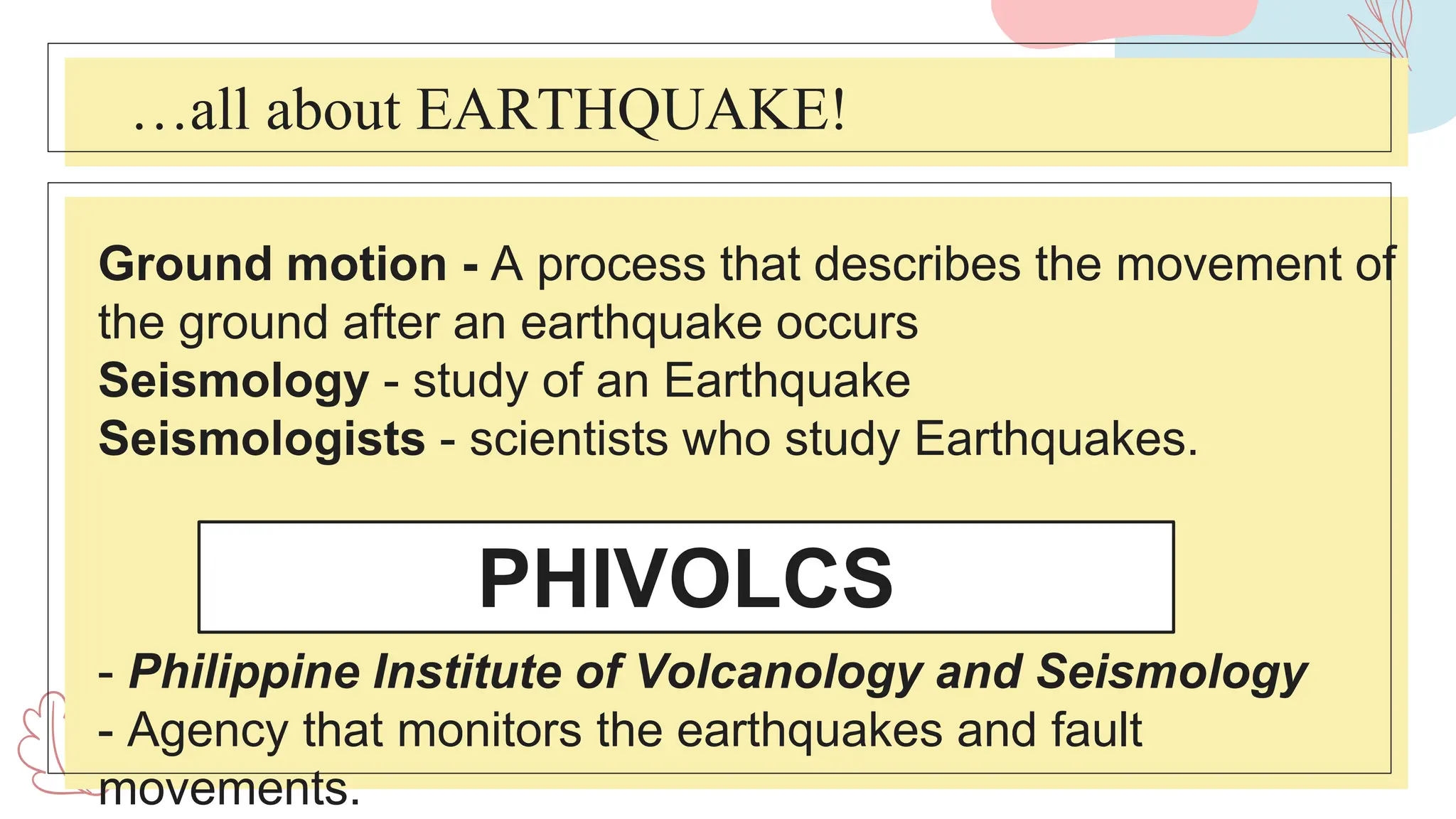 Science Eight Faults, And all about seismic waves | PPTX